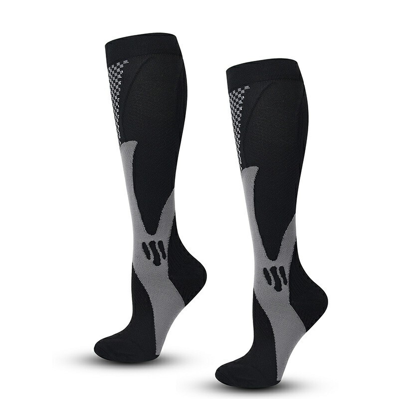 Unisex Compression Socks 30-40 mmhg Knee High Running Sport Long ...
