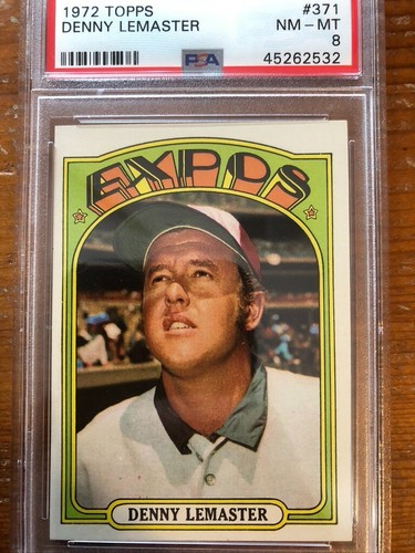 1972 Topps Baseball Card #371 Denny Lemaster PSA 8 | eBay