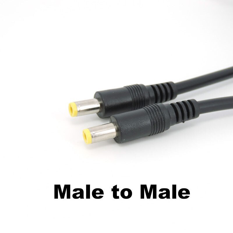 DC male to male Extension power supply Cable Plug Cord 5.5MM X2.5mm ...