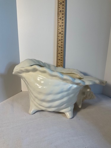 Conch Shell design ceramic keepsake/planter/bowl | eBay