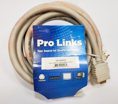12 Foot VGA to RGB Component Video Cable | eBay