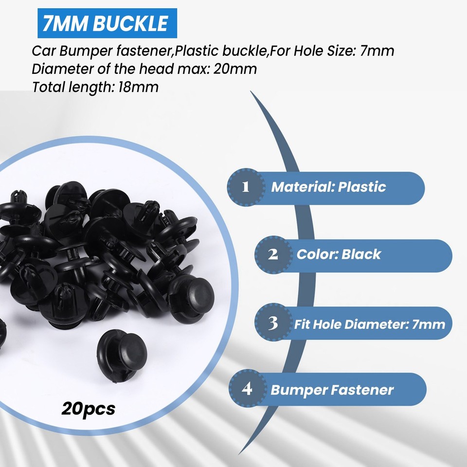 3X(20 pcs Lock Push Screw Pin Clips C5J4)3096 | eBay UK