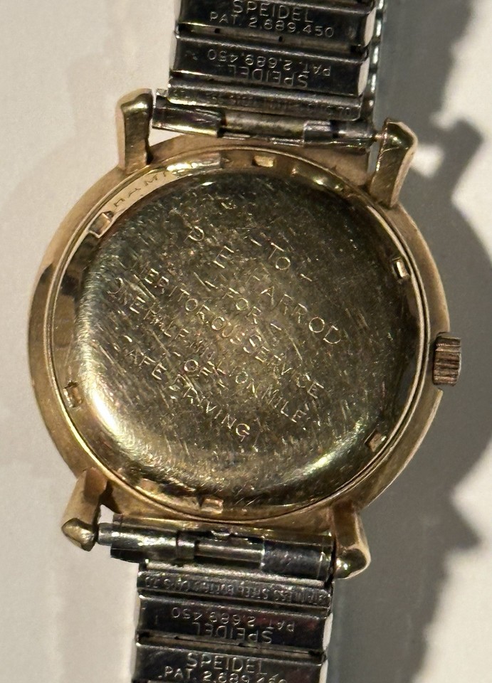 Vintage Missouri Pacific Railroad 14K Gold Hamilton Watch Safe Driving ...