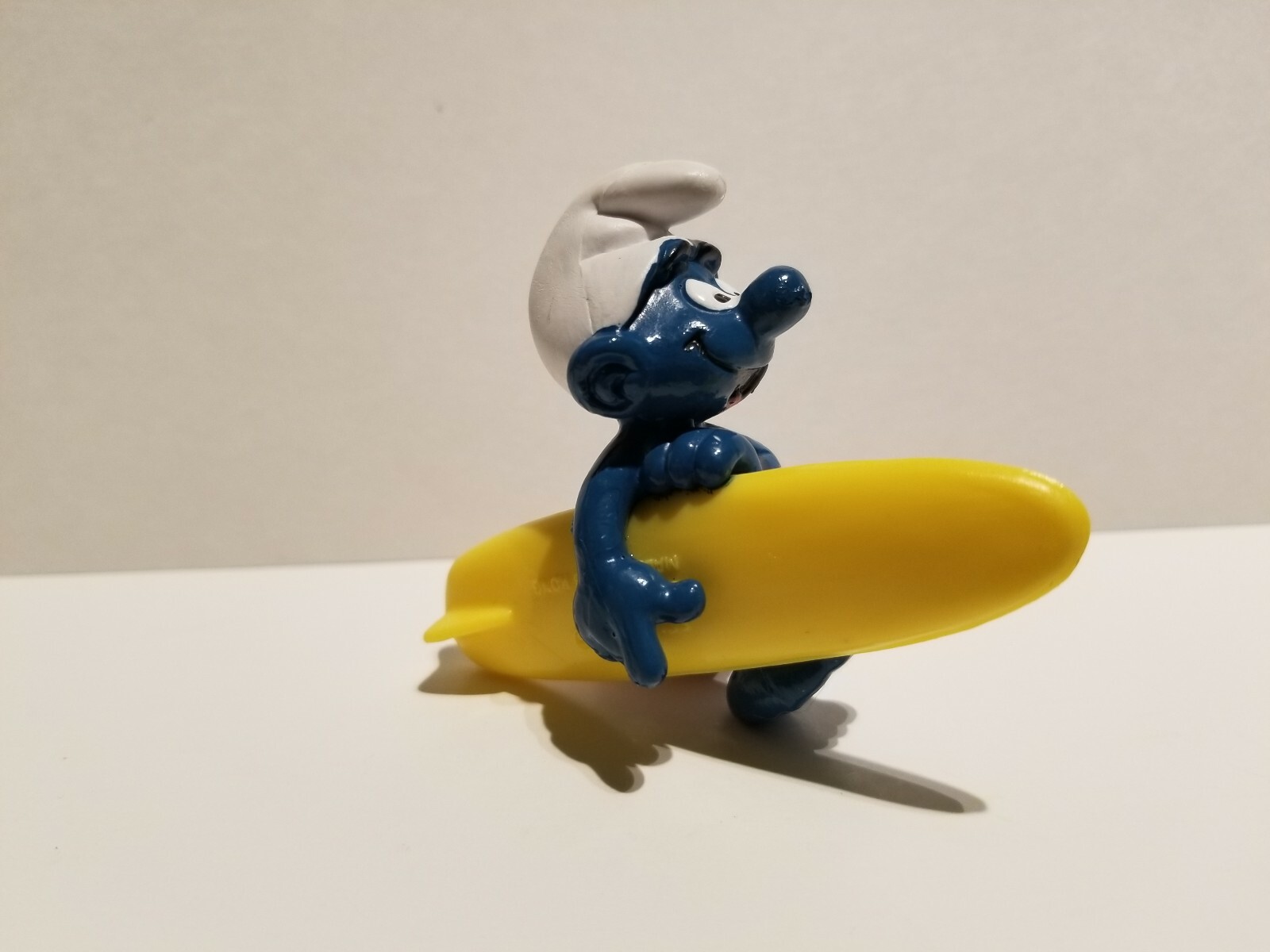 Smurfs 20137 Surfer Smurf Figure Surf Board Vintage Toy PVC Surfing ...