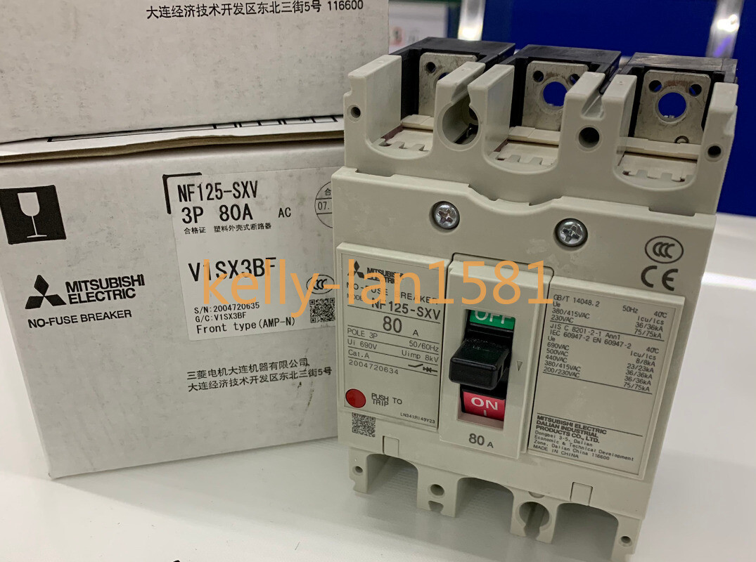 100% Test 1pcs New Mitsubishi Circuit Breaker NF125-SXV 3P 80A ...