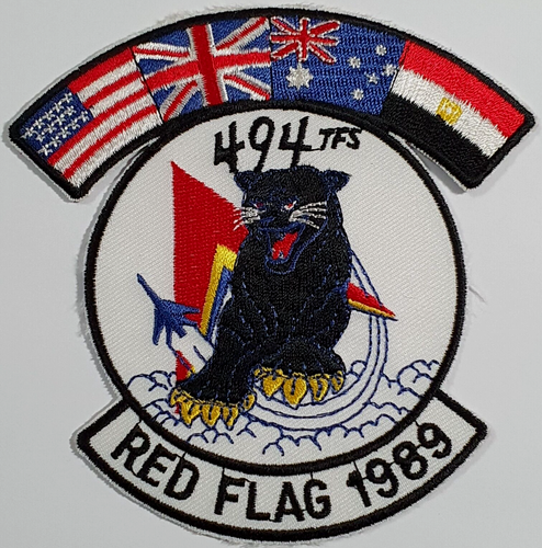 United States air Force 494 Tactical Fighter Squadron Red Flag 1989 ...