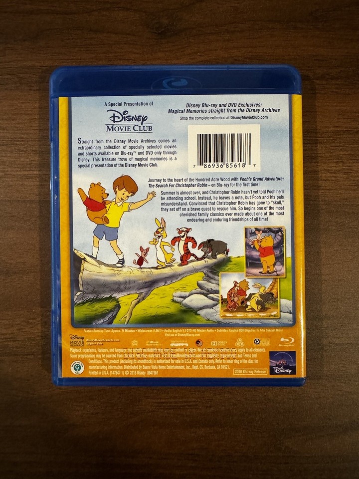 Pooh's Grand Adventure Search For Christopher Robin (Blu-ray) DMC ...
