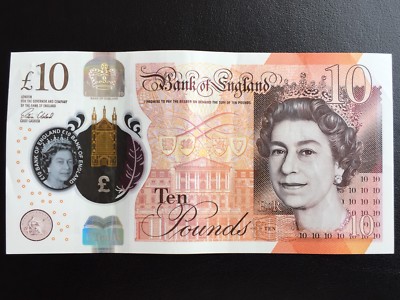 Collectible £10 GB Bank Note BB13 050133 In Fair Condition 2017 First ...