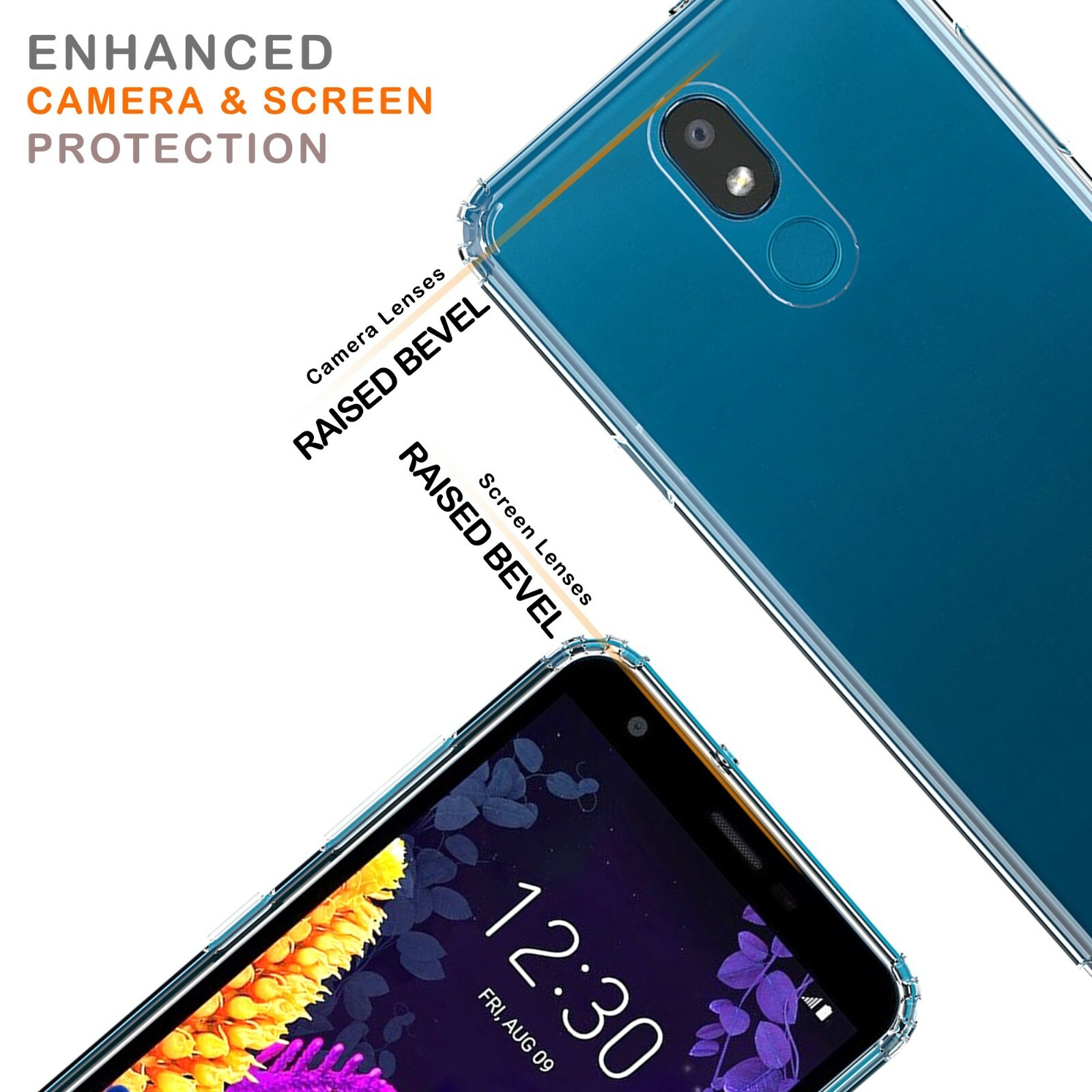 Slim Hard Hybrid Case Cover for LG Prime 2 Tribute Royal X320 Journey ...