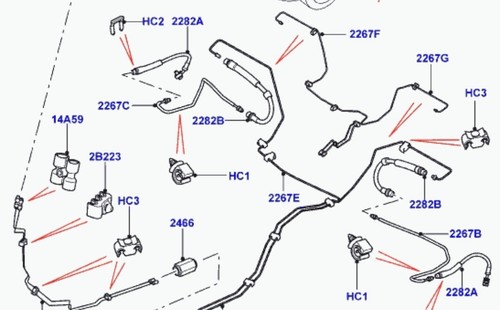 New Rear 1Pair Brake Pipes Fits Range Rover Sport L320 from 2005-2013 ...