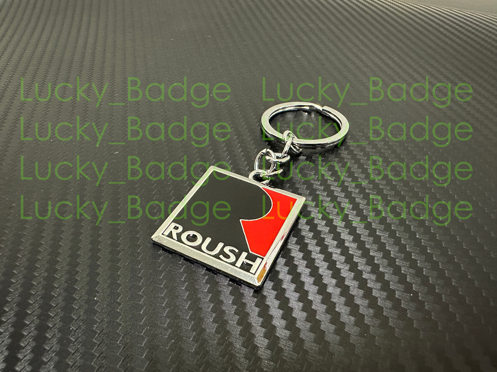 3D design Metal Roush Emblem Car Badge Logo Keychain Keyring Key Chain ...