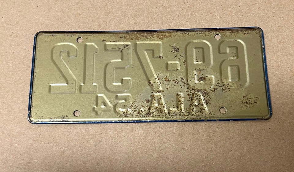 1954 Post Cereal Box License Plate 1954 Alaska | eBay