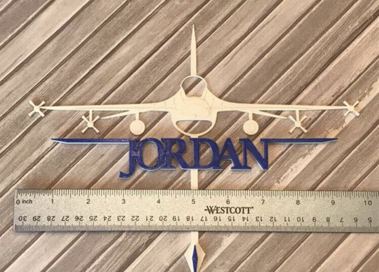F16 Jet Fighter Custom Cake Topper Personalized Airplane Cake Topper | eBay