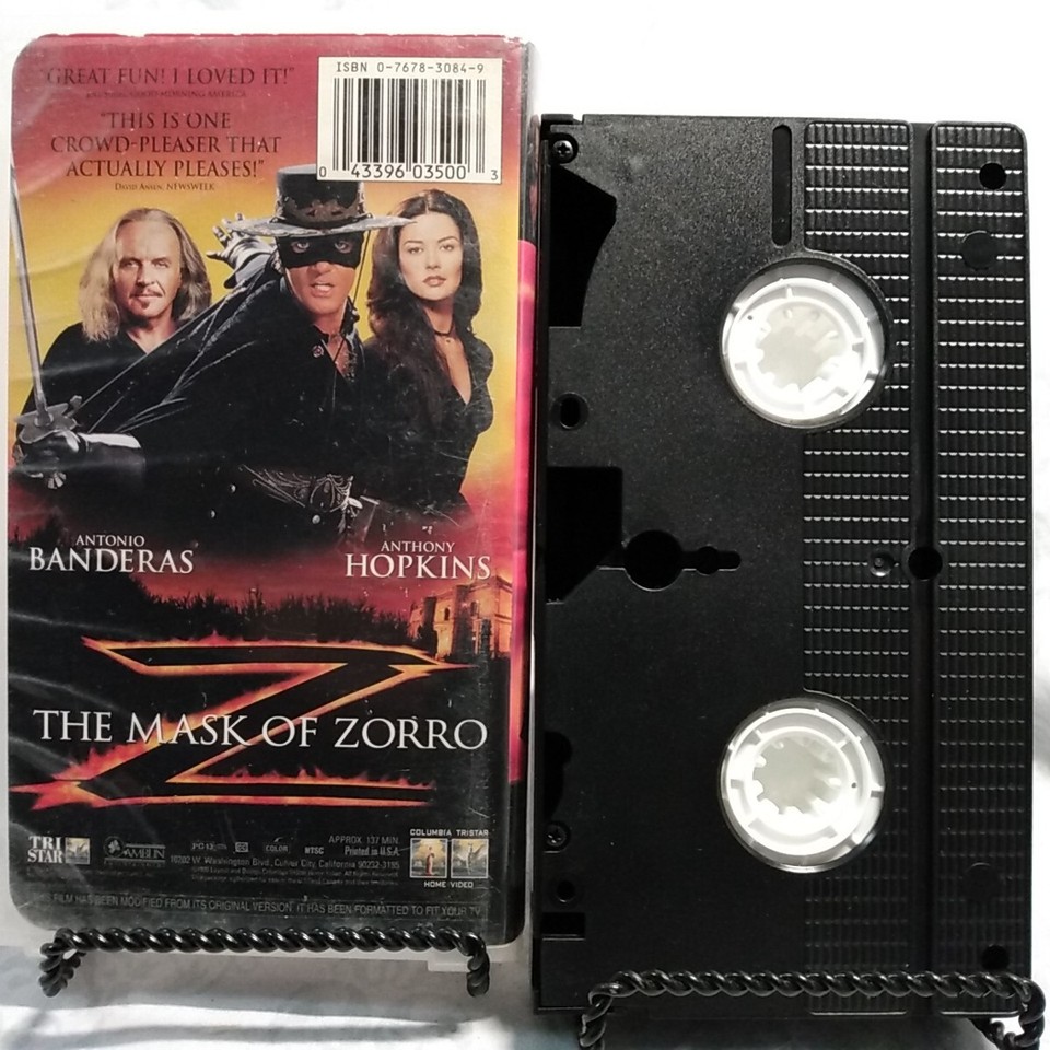 The Mask Of Zorro (VHS, 1998, Clamshell) Hollywood Video | eBay