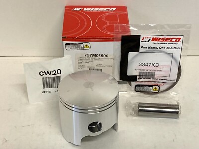 WISECO 757M08500 85mm PISTON RINGS +1.00mm OVER 760 1200 WAVERUNNER ...