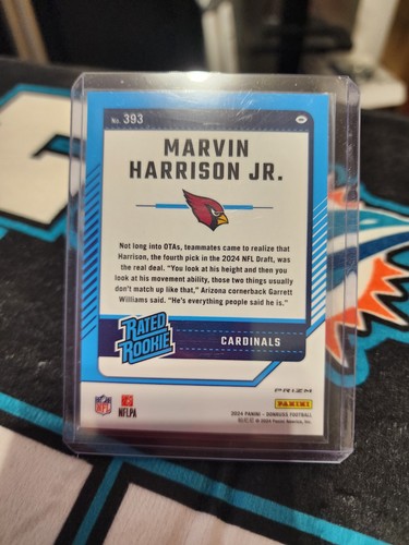 2024 Panini Donruss - Rated Rookie Marvin Harrison Jr. 393 Optic Pink ...