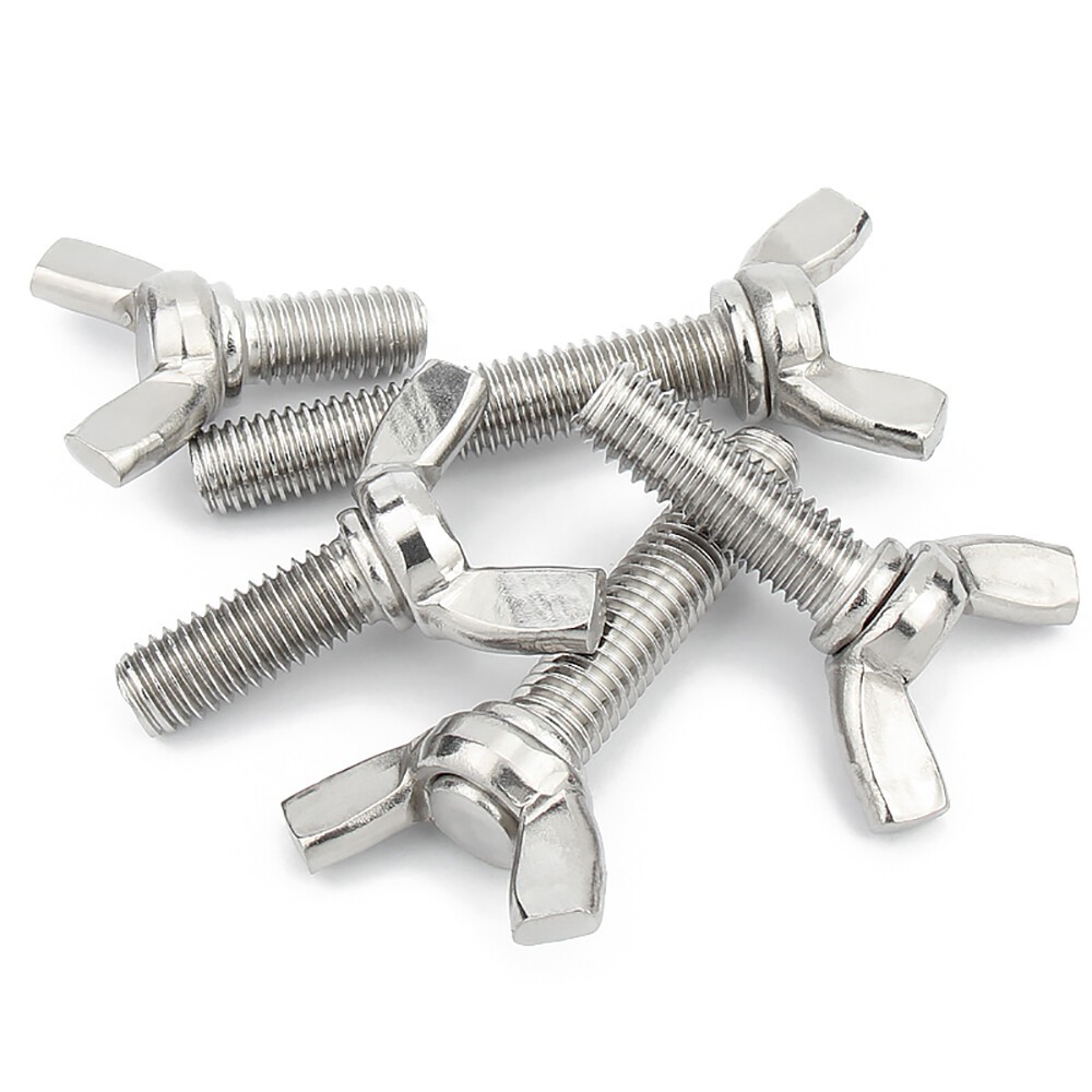 Butterfly Wing Screws M3 M4 M5 M6-M12 Wing Bolts Thumb Screw A2/A4/201 ...