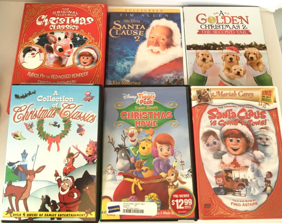 Lot Of 6 Christmas Movie Holiday DVDs Animated Christmas Classics Santa ...