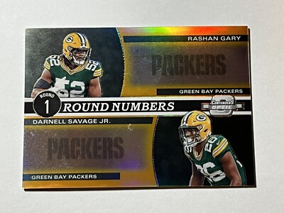 2019 Contenders Optic Rashan Gary/Darnell Savage Jr /50 Orange Round ...