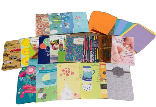 HALLMARK CARDS Sentimental Studios Lot Of 20 Greeting Cards w/Env Multi ...