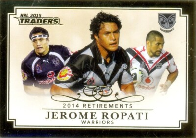 2015 NRL Traders 2014 Retirements R13/18 - Jerome Ropati - New Zealand ...
