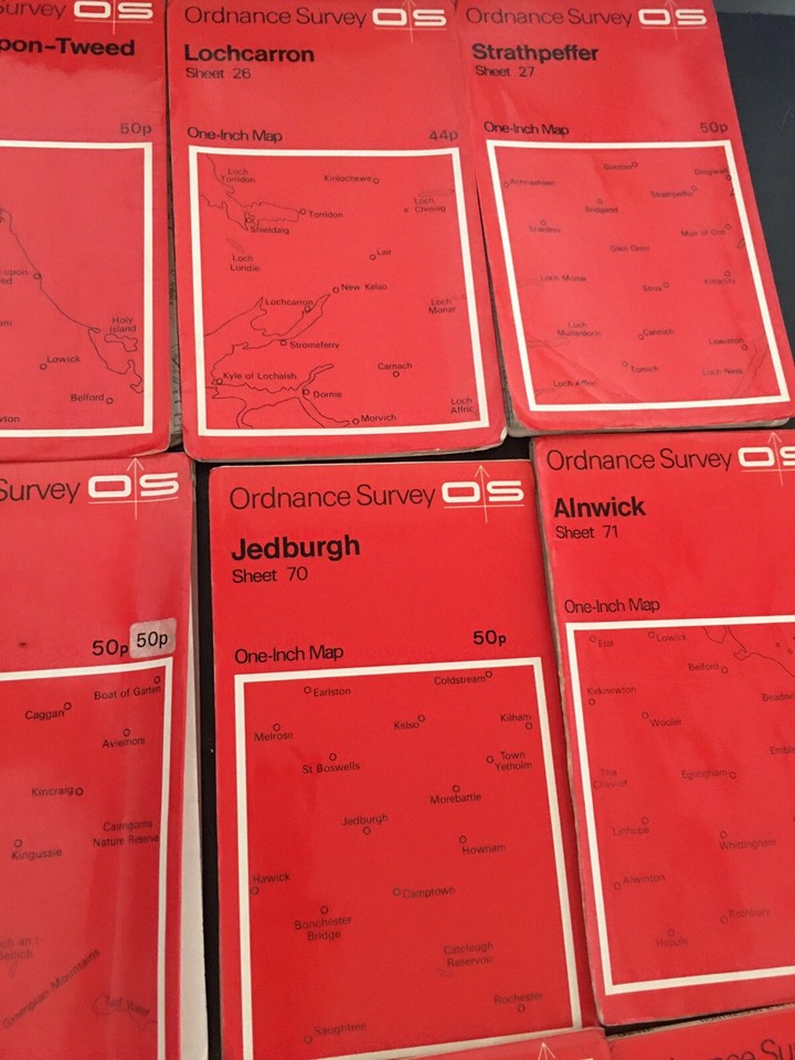 Ordnance Survey Vintage One-Inch Map 1960-1970 Select one map from the ...