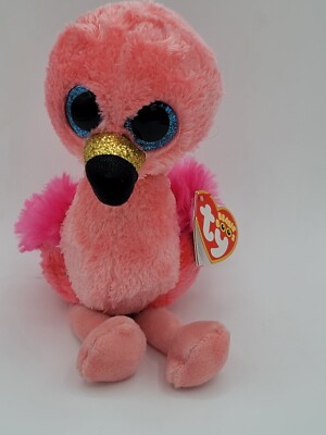 TY Beanie Boos Gilda the Flamingo 6" 15cm w/TAGS with Glitter Beak | eBay