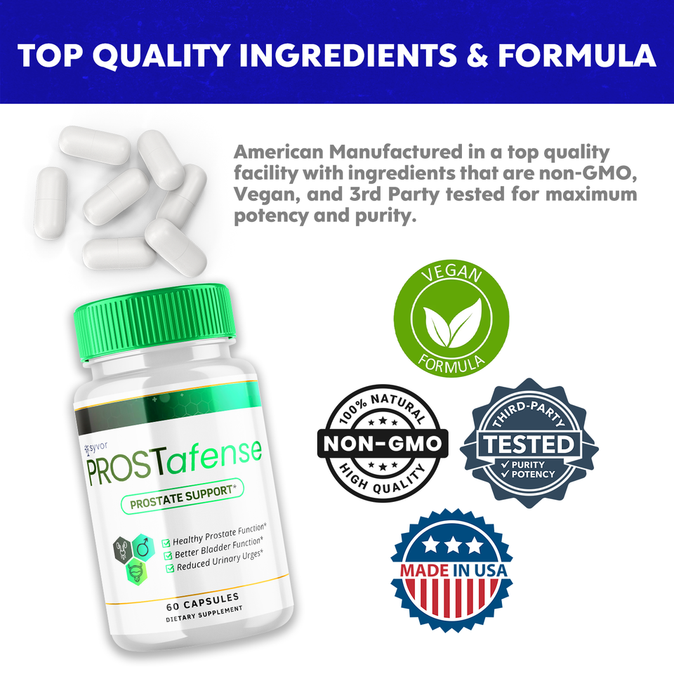 Prostafense Advanced Prostate Support Natural Bladder Health Formula ...