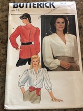 Butterick Pattern # 6018 Misses Blouse Size 12 for sale online | eBay