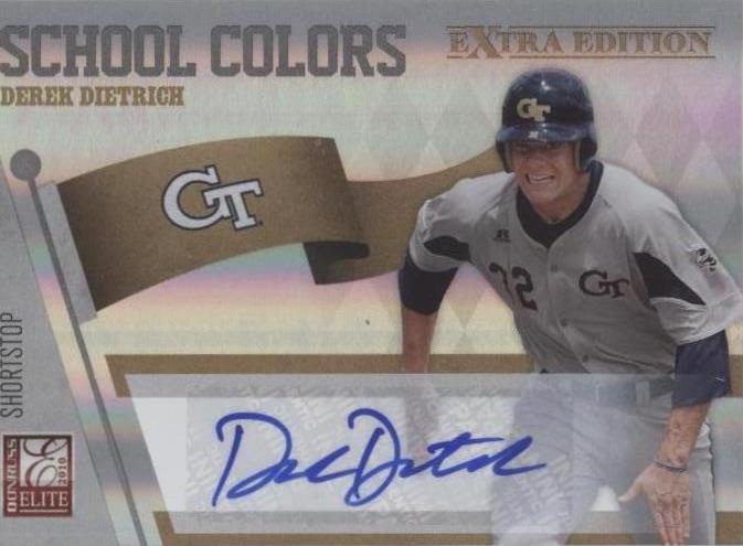 2010 Donruss Elite Extra Edition - School Colors Derek Dietrich #20 ...