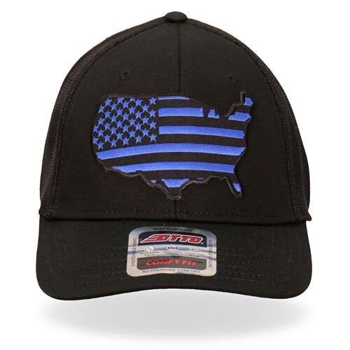 Blue United States Flag Country Design OTTO Snapback Ballcap Cap | eBay