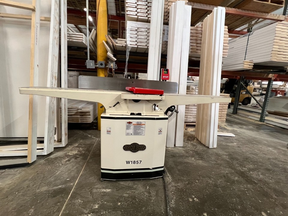 Shop Fox W1857 8" x 72" Dovetail Jointer with Mobile Base | eBay