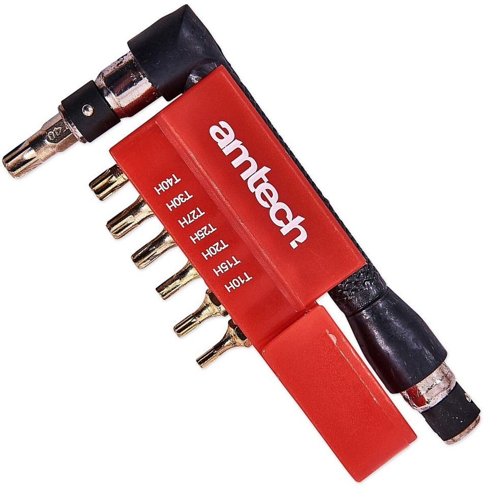 9Pc OFFSET TORX BIT SET Straight 90° Angle Driver Tamper Proof Screw ...