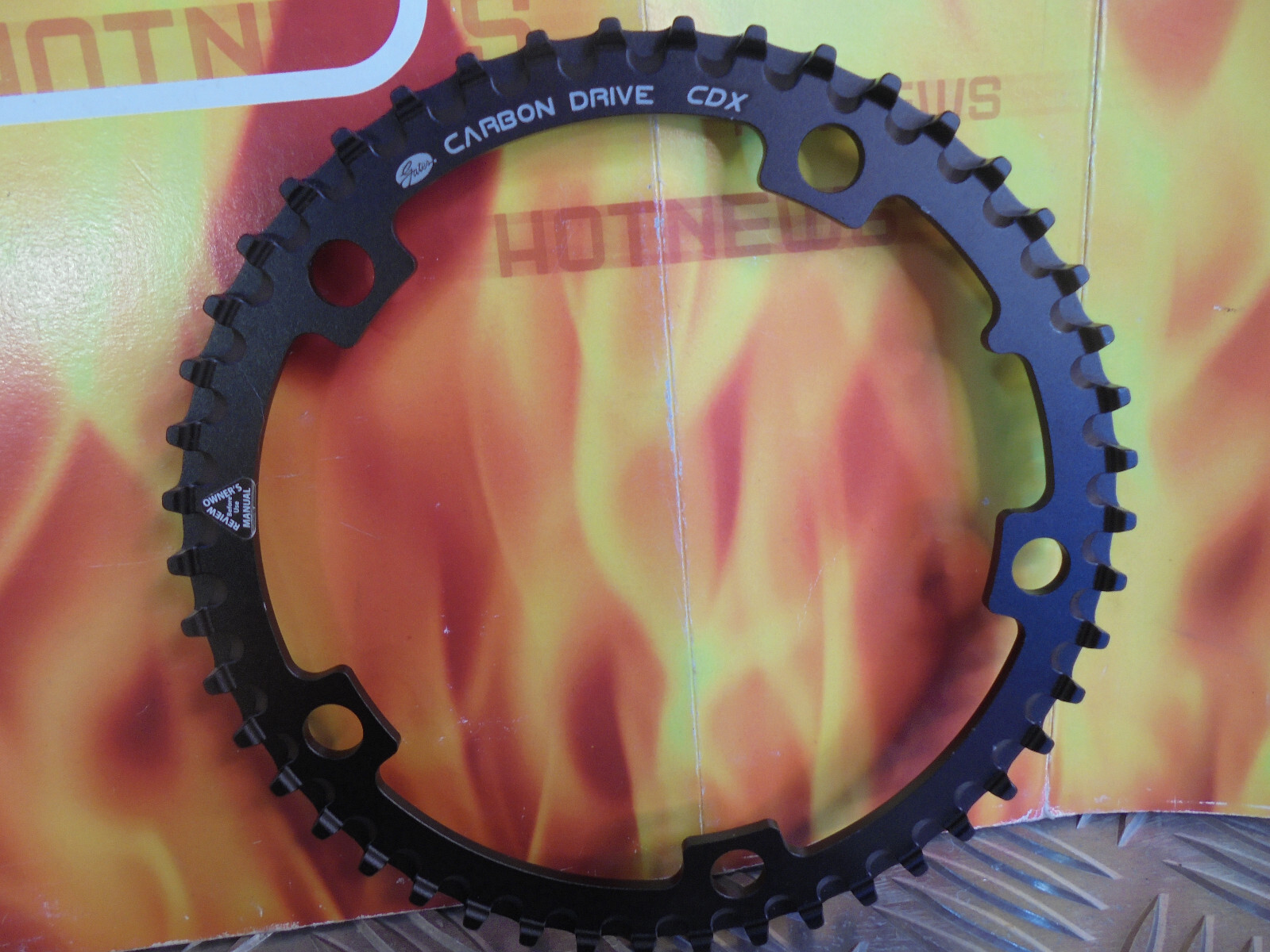 GATES CDX Carbon Drive Riemenscheibe 4218 Kettenblatt 46T Zähne 5-Loch ...