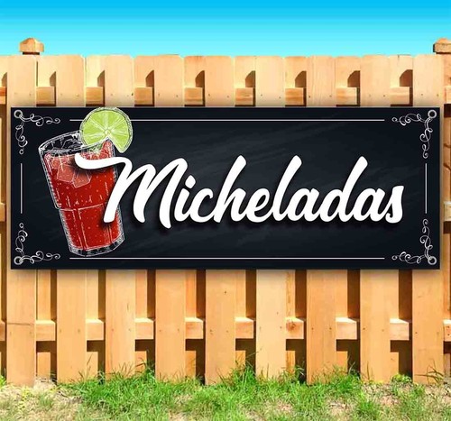 MICHELADAS Vinyl Banner Flag Sign Many Sizes OPEN SPANISH RETAIL | eBay