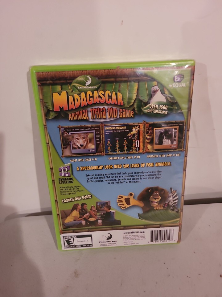 Madagascar DVD Game Animal Trivia b Equal DreamWorks Family Fun New | eBay