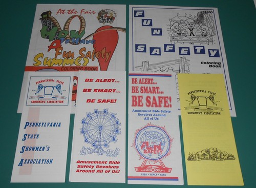 Pennsylvania State Fair Coloring Book Child Safety Pamphlets Boys Girls ...