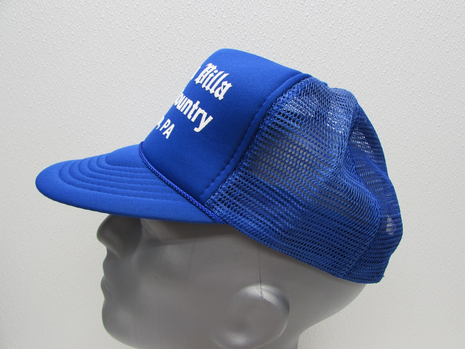 VTG MT. TOM VILLA Mesh Trucker Hat Rope Snapback Mesh Blue OSFA ...