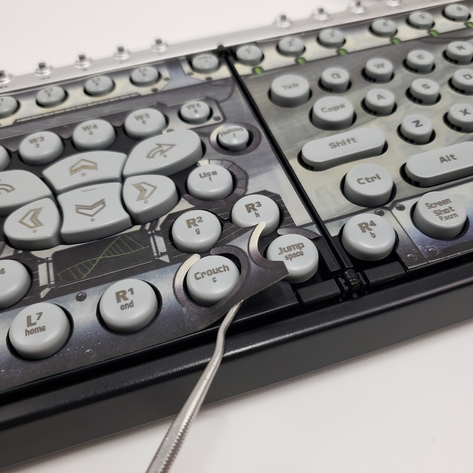 Ideazon Merc Stealth Steelseries Zboard Crossfire Gaming Keyboard PS/2 ...