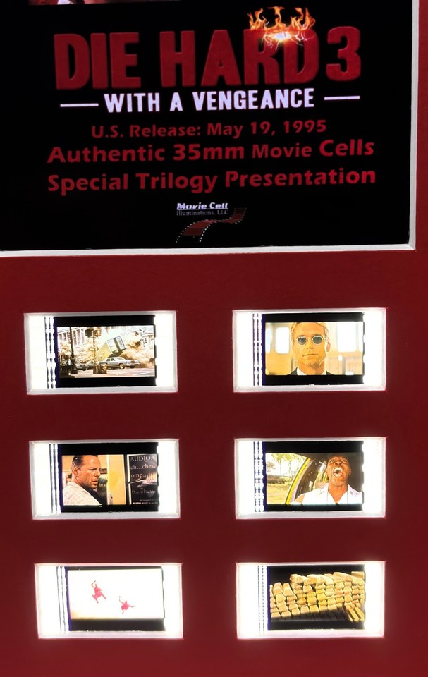 DIE HARD TRILOGY 35mm Movie Film Cell Lighted Display, w/COA, metal ...