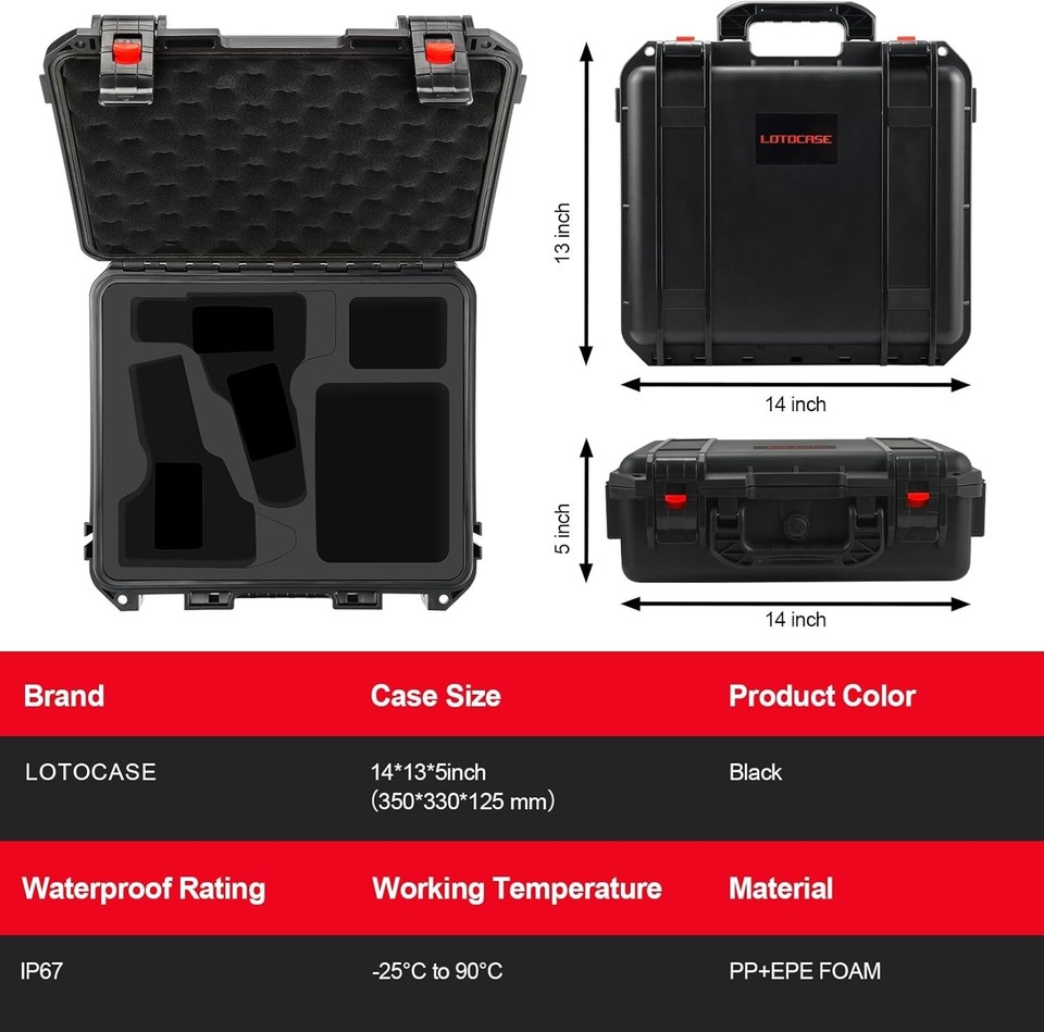 Case for Milwaukee M12 Impact Driver & Drill Set - Waterproof Tool Box ...