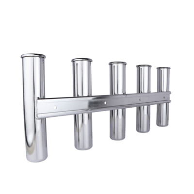 5 Rod Tube Rack Stainless Steel Fishing Rod Holder Boat Marine Sport ...