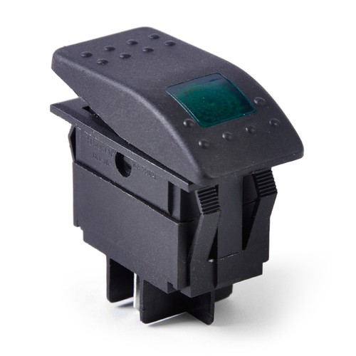 4Pin Waterproof Rocker Toggle Switch Button LED Green Light for Car ...