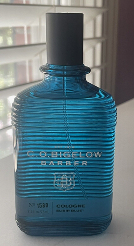 CO Bigelow Barber No 1580 Elixir Blue Cologne 2.5 oz ORIG FORMULATION ...