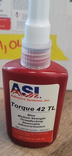 New Torque 42 TL Blue Medium Strength Threadlocking Removable Adhesive ...