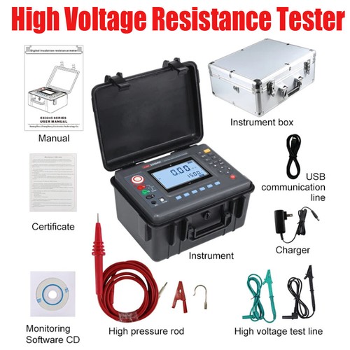 Rated voltage 500V 1000V 2500V 10KV 15KV 50TΩ insulation resistance ...
