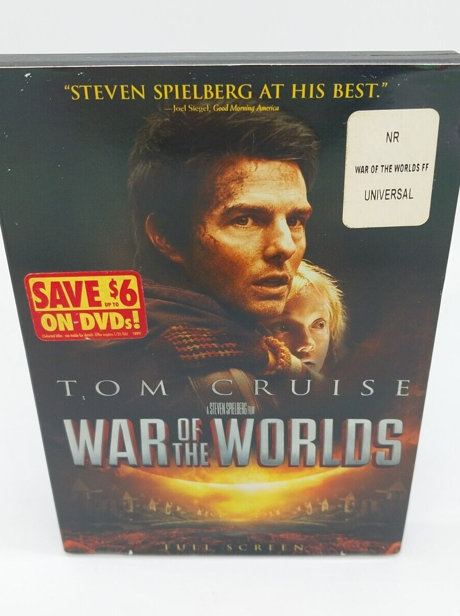 War of the Worlds DVD, 2005 Full Frame With Slip Cover Sci Fi Full ...