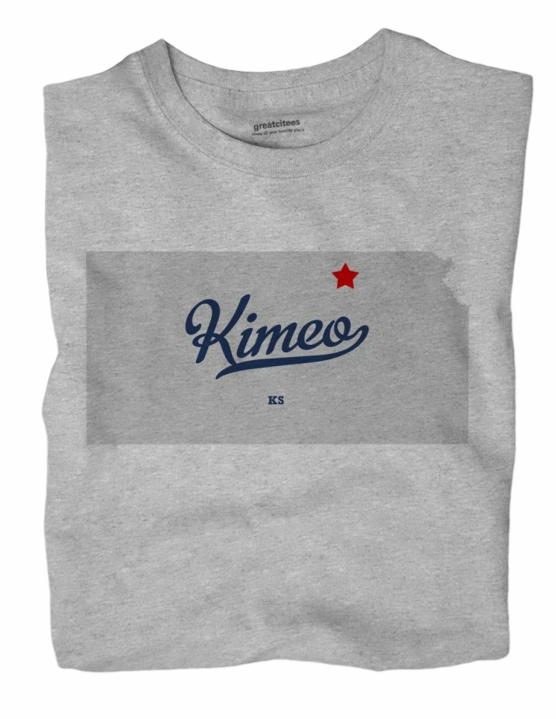 Kimeo Kansas KS T-Shirt MAP | eBay