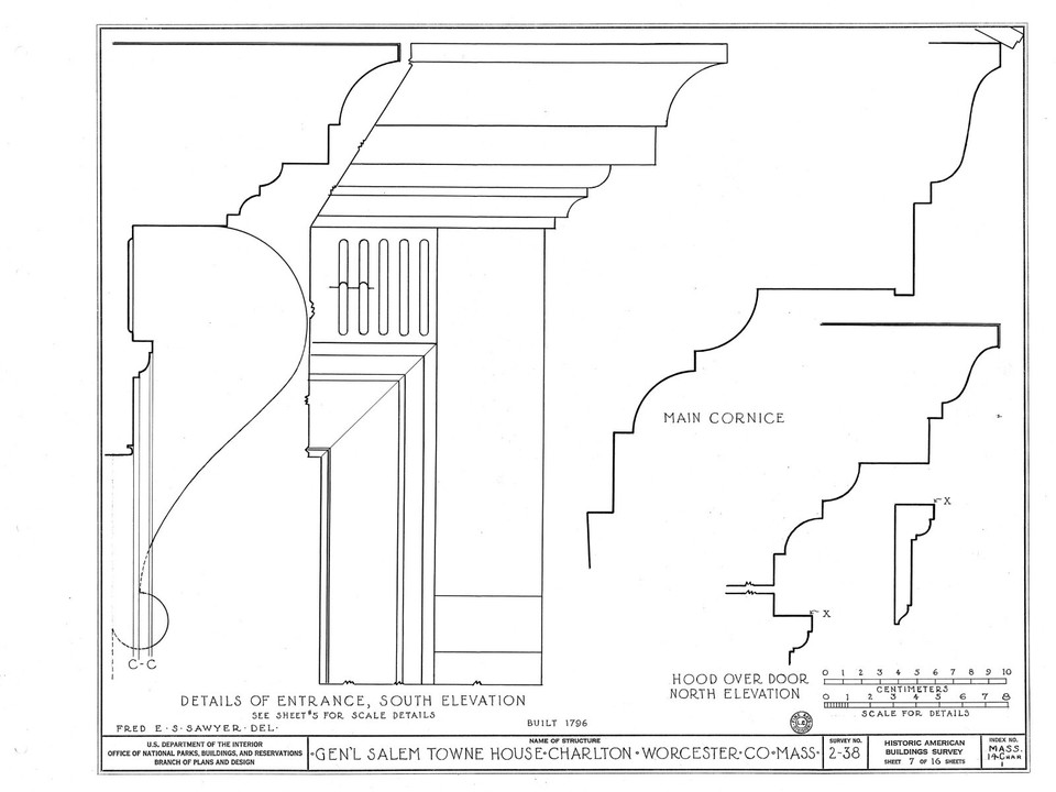 Federal style wood house, Traditional Colonial home, architectural ...