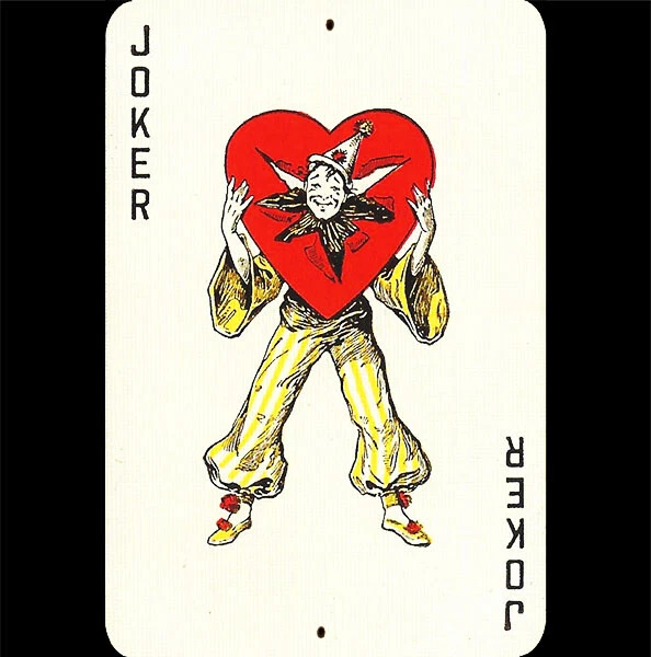 Vintage Joker Playing Card
